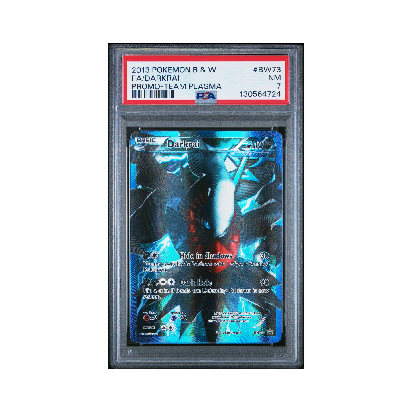 2013 Pokemon Black & White Promo Darkrai #BW73 PSA 7 – Pack Fresh