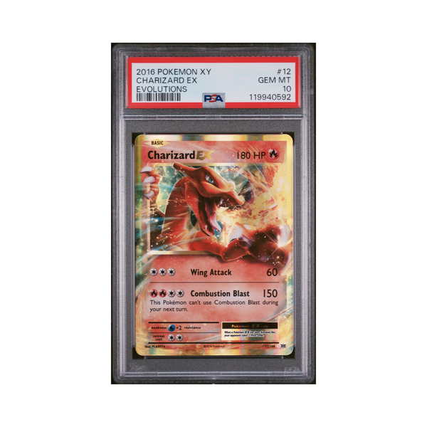 2016 Pokemon XY Evolutions Charizard EX #12 PSA 10 – Pack Fresh